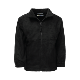 Plain Black PE Fleece Jacket