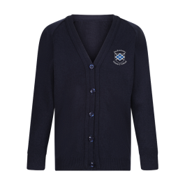 Navy Buckminster Knitted Cardigan
