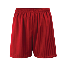 Plain Red PE Shadow Shorts