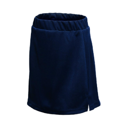 Plain Navy Girls PE Skort